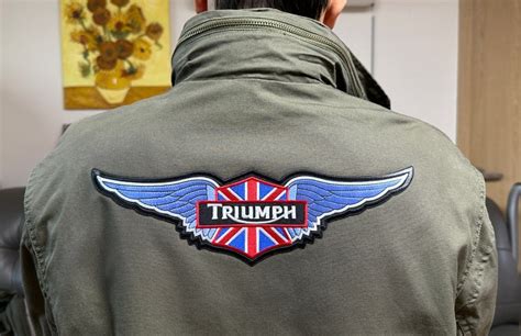 트라이엄프 와펜 캐스트롤 열전사 패치 후기 무조건 박음질 해야 함 Feat 클래식 바이크 자켓 ~ 네이버 블로그
