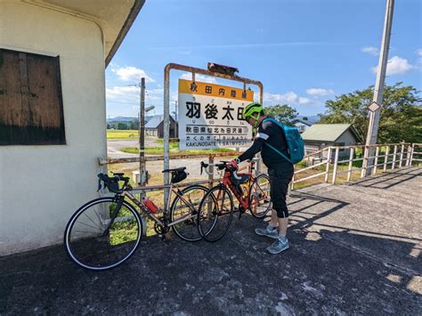 秋田内陸縦貫鉄道の輪行がおすすめですロードバイク ガーデンカフェデリカ kimoto