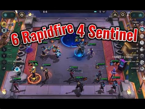6 Rapidfire 4 Sentinel LOL TFT Teamfight Tactics YouTube