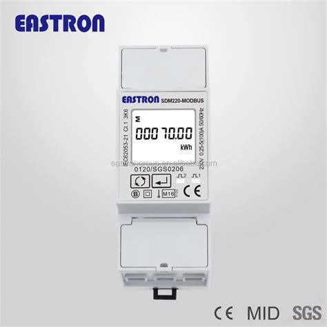 Sdm220 Modbus High Quality Single Phase Electric Meterhome Energy
