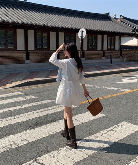 리얼코코 봄신상🌸셀프웨딩누적5천장made 리브엘 셔링 캉캉 미니 원피스 3 Color 레이어드출근룩긴팔롱슬리브오버핏웨딩촬영브라이덜샤워봄옷봄하객룩