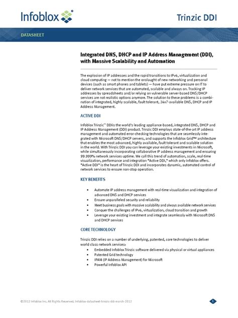 Pdf Infoblox Datasheet Trinzic Ddi Dokumen Tips