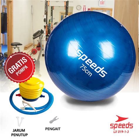 Jual Speeds Gymball Fitnessbola Yoga Alat Olahraga Gym Ball 75cm Bonus