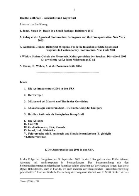 Pdf Bacillus Anthracis Geschichte Und Gegenwart Anthracis 7 Pdf · 1 Bacillus Anthracis