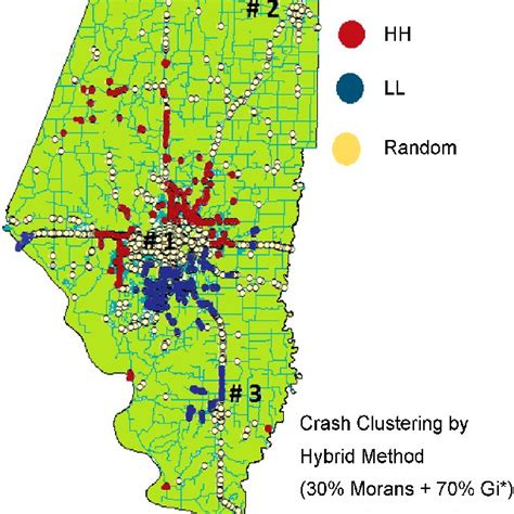 Crash Clustering Patterns By The New Hybrid Method Download Scientific Diagram