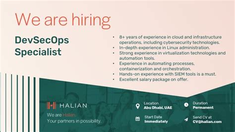 Devsecops Cloudinfrastructure Cybersecurity Linuxadministration Halian