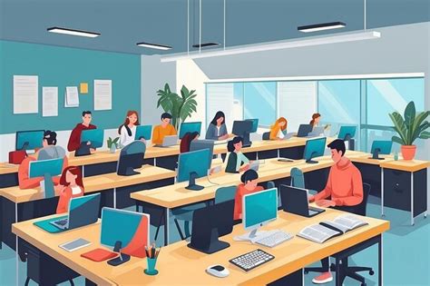 Premium Photo Students Pass Exam Test Vector Flat Illustration Online