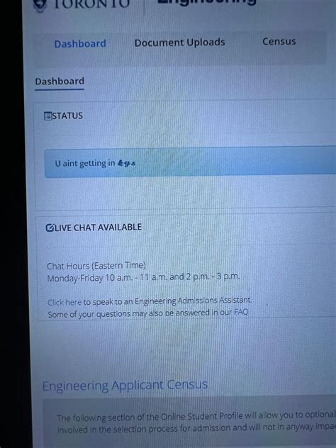 Uoft Eng Portal Am I Hallucinating From Checking It Every 5 Minutes