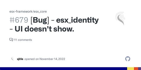 [bug] esx identity ui doesn t show · issue 679 · esx framework