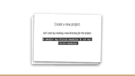 writing a npm module ppt