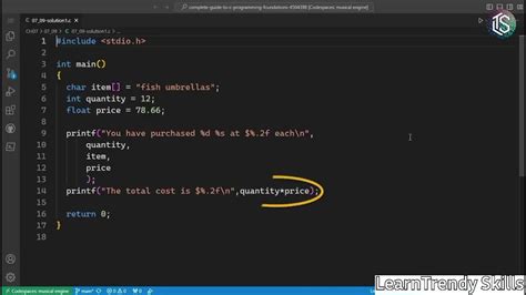 Solution Using Printf Placeholders In C Format Specifiers Explained