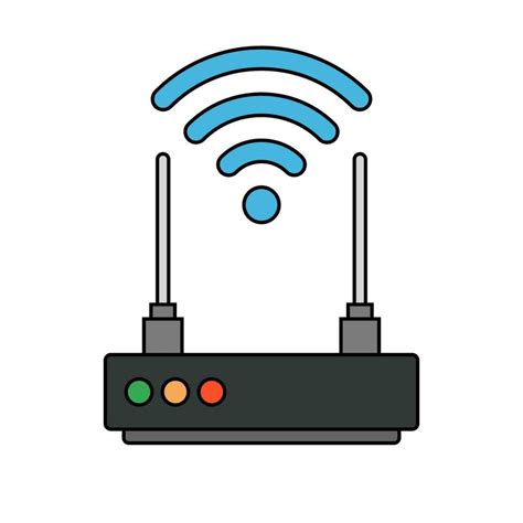 Modern Wi Fi Router Icon Wireless Network Vector 26729644 Vector Art