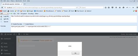 Wp Ultimate Exporter Xss Vulnerability Rahul Pratap Singh