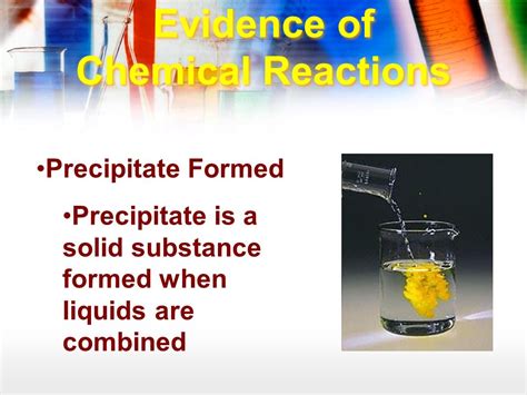 Chemical Reaction Precipitate