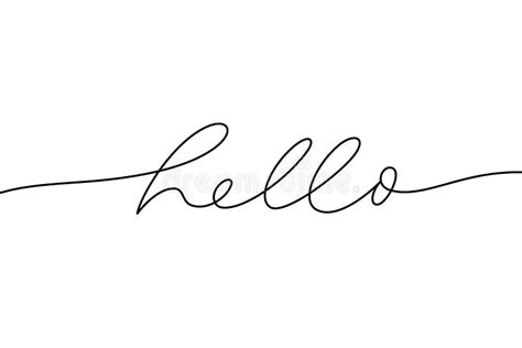 Hello Modern Brush Vector Calligraphy Hand Drawn Brush Style Quote Welcome Lettering Sign