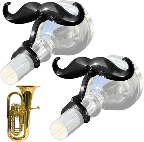 2 Pack Clip On Mustache For Tubas Includes Protective