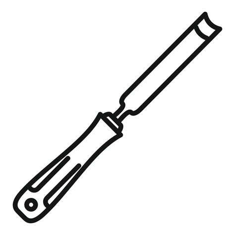 Chisel Craft Icon Outline Style 14607637 Vector Art At Vecteezy