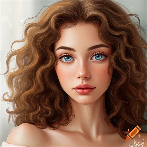Girl With Long Light Brown Hair And Brown Eyes On Craiyon
