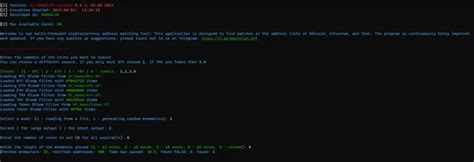 Python Search Of Mnemonic Phrases For Btcethtrx English Crypto