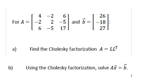Solved For A [4 2 6 2 2 5 6 5 17] And B [26 18