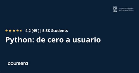 Python De Cero A Usuario Coursera