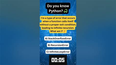 🐍 do you know python challenge 014 youtube