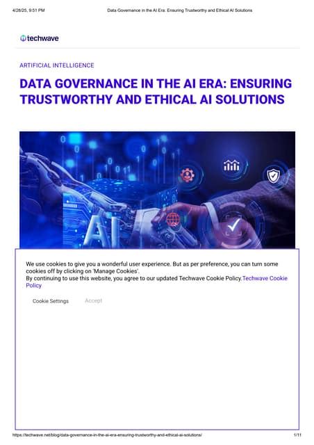 Data Governance In The Ai Era Ensuring Trustworthy And Ethical Ai Solutions Pdf