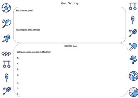 Btec Tech Sport Component One Revision Worksheets Teaching Resources