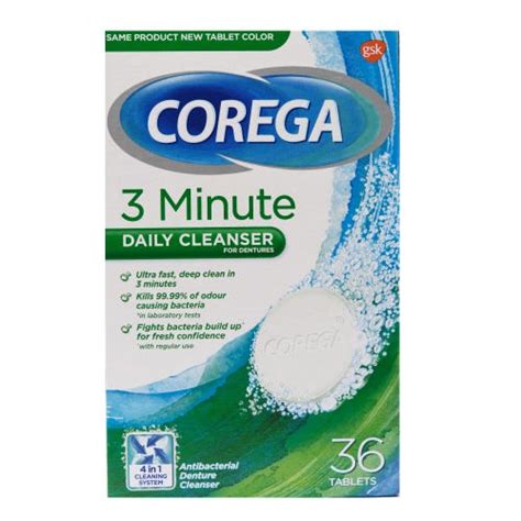 Alosraonline Corega 3 Minutes Antibacterial Denture Cleanser 36s