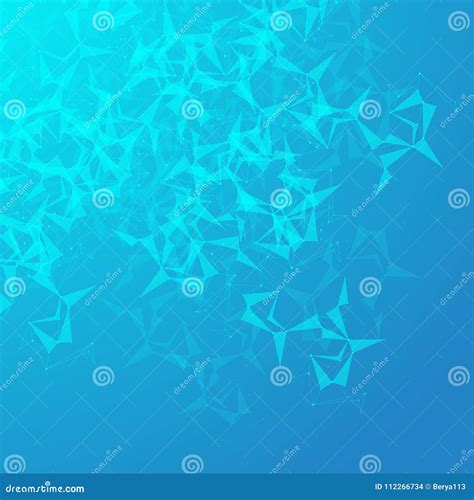 Molecule Dna And Communication Background Connected Lines With Dots