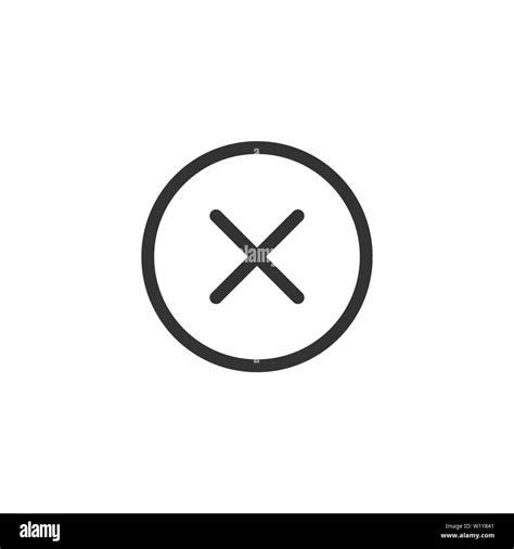 Round Delete Button Stock Vector Images Alamy
