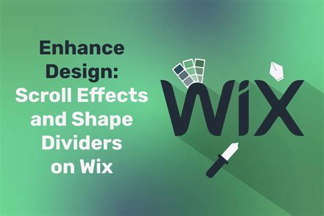 Enhance Design Scroll Effects And Shape Dividers On Wix Profiletree