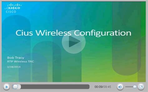 Cius Wireless Configuration Cisco Community