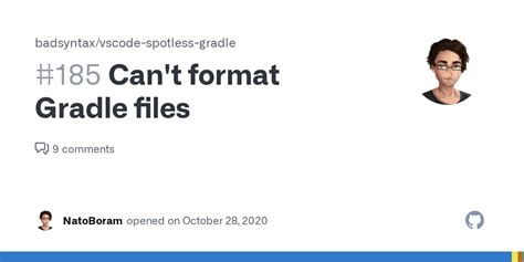Cant Format Gradle Files · Issue 185 · Badsyntaxvscode Spotless Gradle · Github