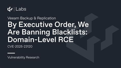 By Executive Order We Are Banning Blacklists Domain Level Rce In