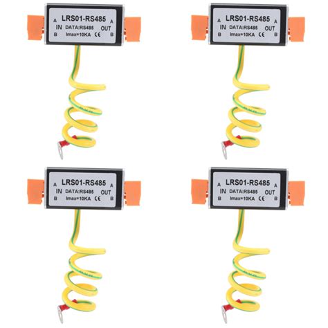 Xhhdqes 4x Rs485 Date Signal Power Arrester Anti Surge Protector Monitoring Cctv Camera