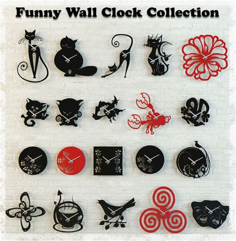 Funny Wall Clock Collection Free 3d Model Cgtrader