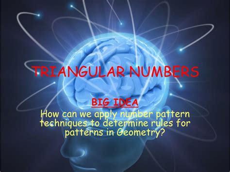PPT TRIANGULAR NUMBERS PowerPoint Presentation Free Download ID