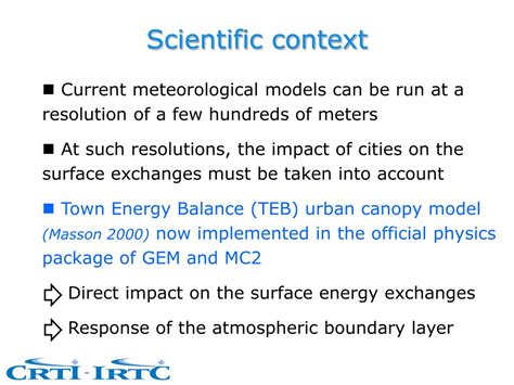 Ppt Parameterization Of Urban Covers In Mesoscale Models Powerpoint
