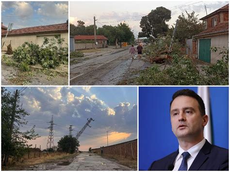 СЛЕД БУРЯТА Раковски и още 17 населени места са без ток Министър Станков До 24 часа ще има