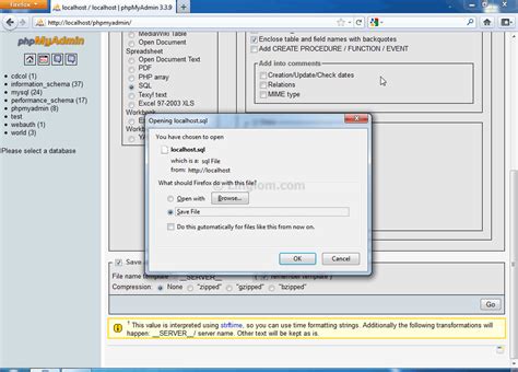 Backup And Restore Database On Mysql Using Phpmyadmin