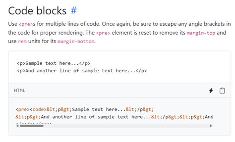 Breaking Change For V6 Fix Overflow Scrollbar For Code Block In Reboot