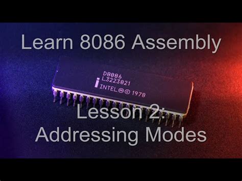 free video learn 8086 assembly addressing modes lesson 2 from