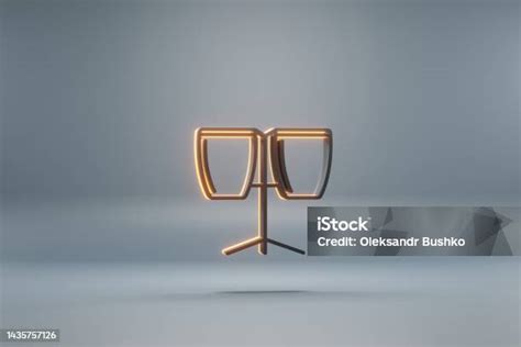 파란색 배경에 노란색 조명 기호 아이콘이 있는 아름다운 검은색 두 봉고 3d 렌더링 그림입니다 디자인을 위한 배경 패턴입니다 0명에 대한 스톡 사진 및 기타 이미지 Istock