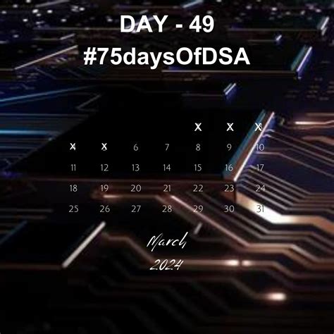75daysofdsa Codingchallenge Dsa Dsachallenge Codingjourney Aman Rawat