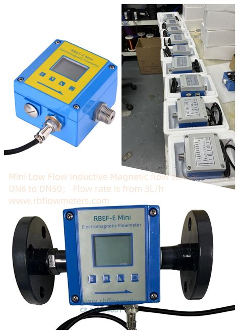 Rbef E Series Magnetic Inductive Flow Meters Sensor For Low Flow Rates
