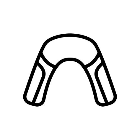 Massage Pillow With Neck Nozzles Icon Vector Outline Illustration 9726356 Vector Art At Vecteezy