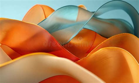 Abstract Vibrant Fluid Shapes In Warm And Cool Tones Stock Footage Video Of Seamless Wave