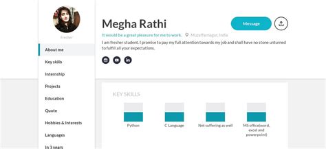 Megha Rathi Online Resume Craftmycv