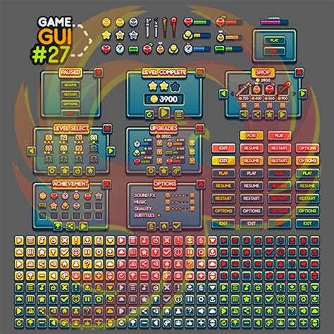 Simple Game UI 27 Construct 3 Shop